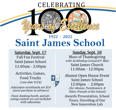 The Countdown is ON: 100th Anniversary Kick Off – St. James School ...