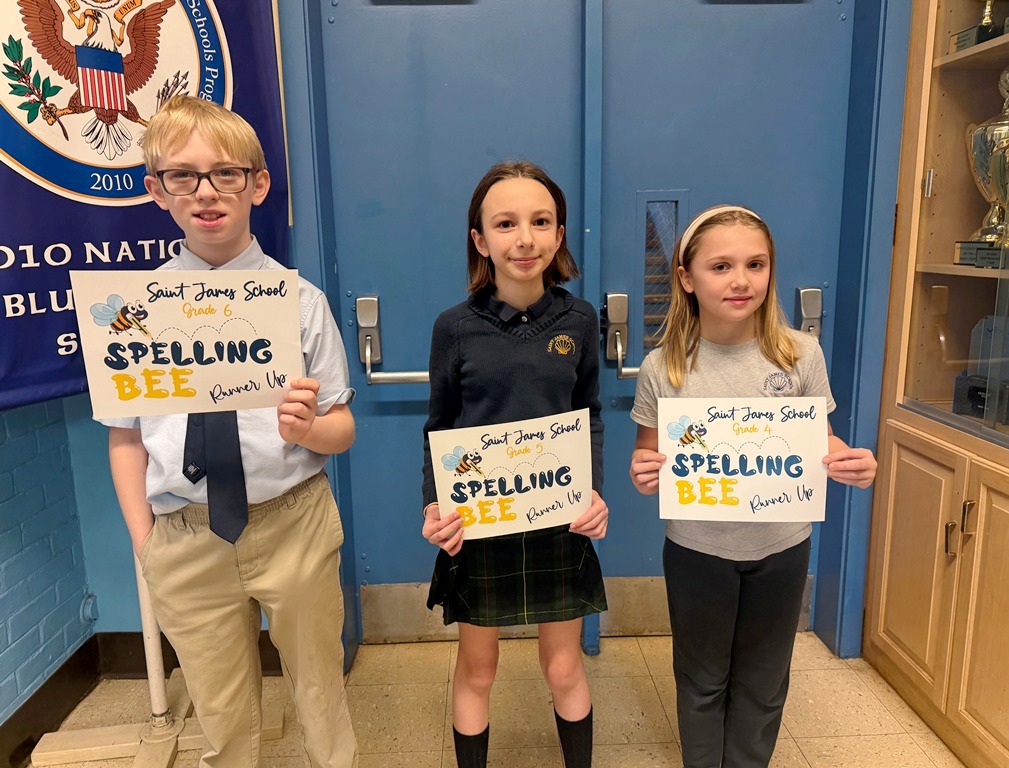 Congrats Spelling Bee Winners! – St. James School – Manchester CT